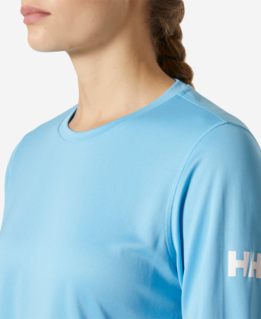 WOMENS HH TECH CREW LS 2.0, Aqua | Helly Hansen AU