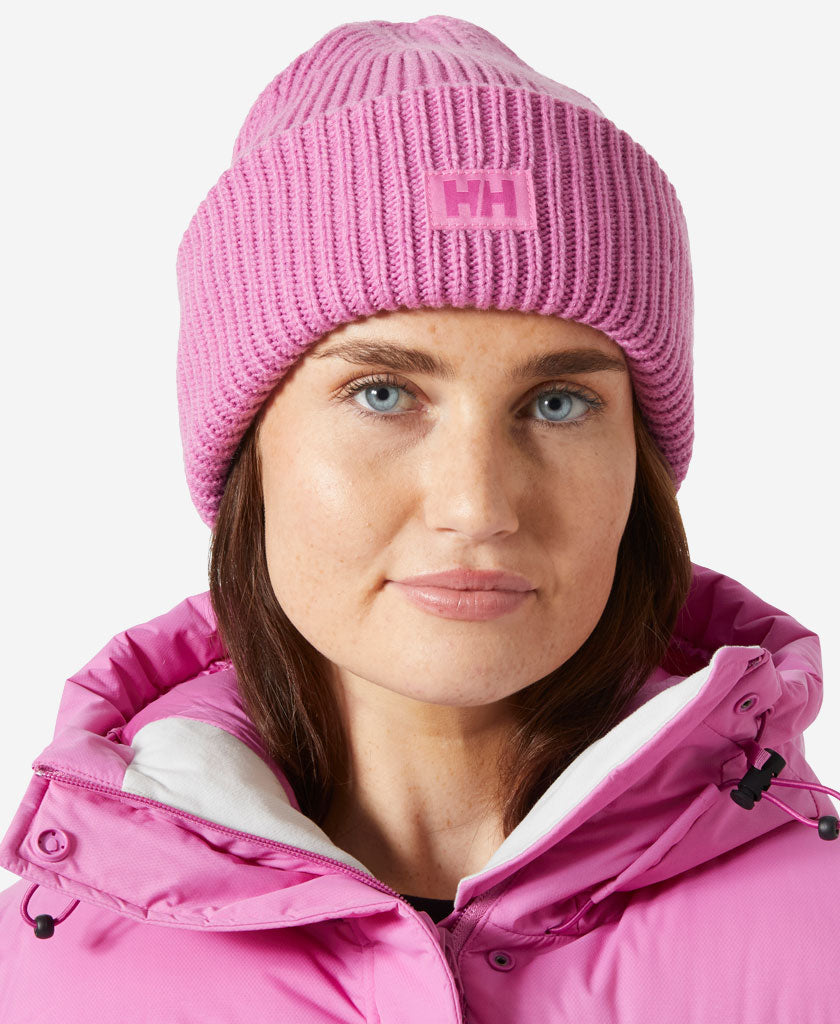 HH RIB BEANIE, Meta Pink | Helly Hansen AU