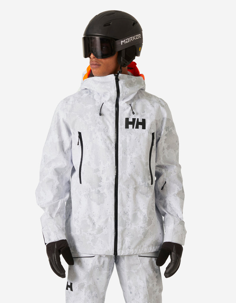 Sogn Shell 2.0 Jacket In Grey Fog Snow Camo | Helly Hansen AU