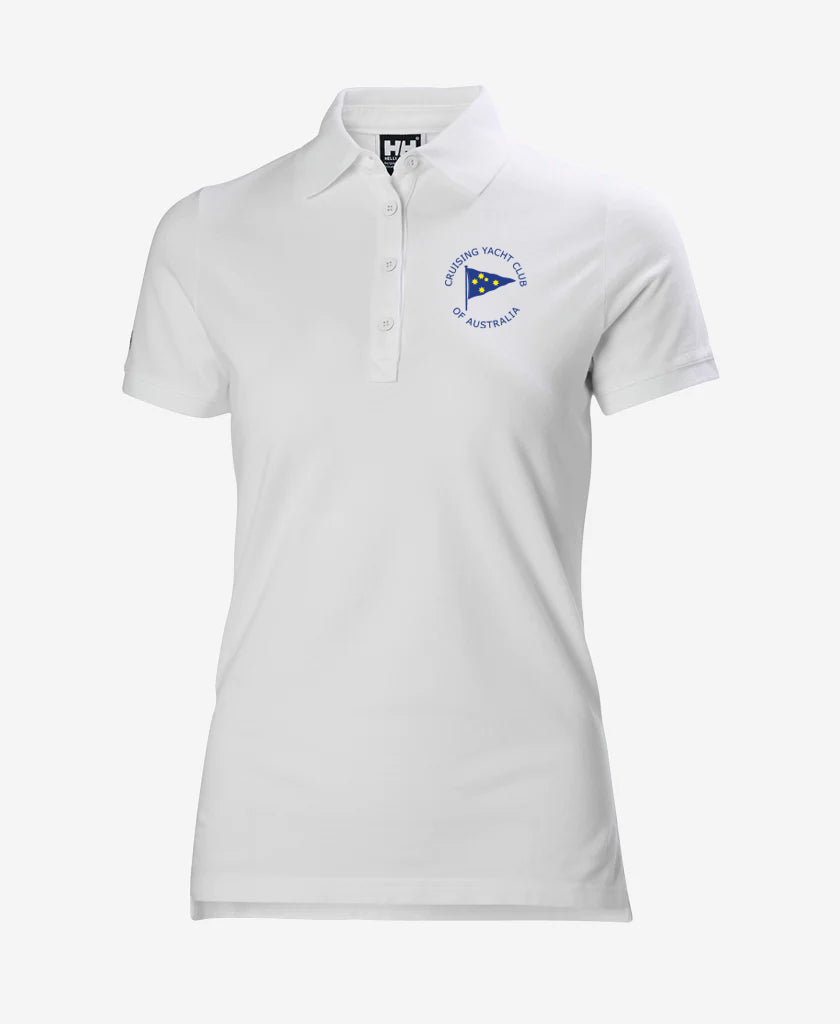 WOMENS CYCA PIQUE 2 POLO, White | Helly Hansen AU